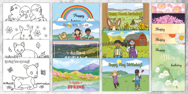 Spring Greeting Cards | Twinkl PArty (teacher made)