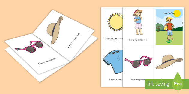 Sun Safety Emergent Reader - emergent reader, Pre-K literacy, Kindergarten