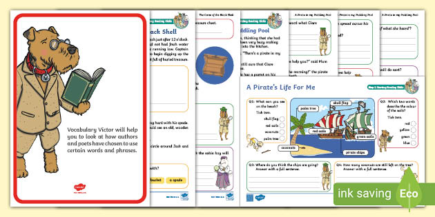 KS1 A Pirate's Life For Me: Focused Reading Skills Comprehension Pack