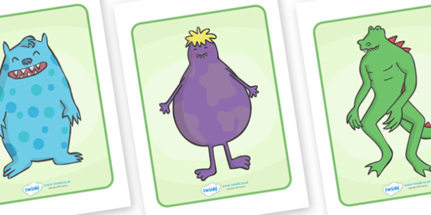 Monsters Display Posters - monster, monsters, display, poster, sign, banner