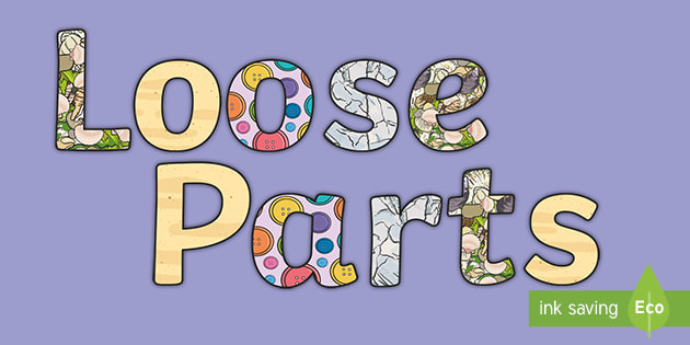👉 Loose Parts Display Lettering (teacher made)