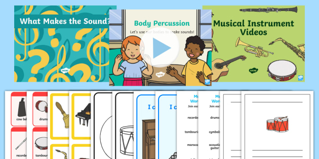 CFE Early Level Expressive Arts Musical Instruments Resource Pack