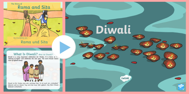 All About Diwali PowerPoint English/German