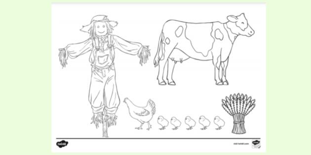 FREE! - Farming Colouring Sheet (teacher made)