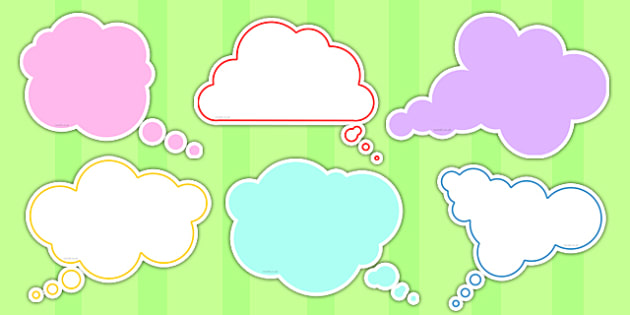 👉 Editable Thought Bubbles Pack - Primary Resource