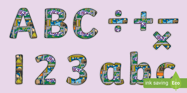 * NEW * Art Display Lettering - (teacher made)