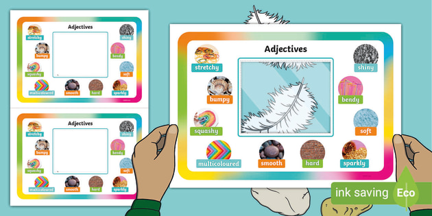 I Spy Frame: Adjectives - Properties of Materials - Twinkl