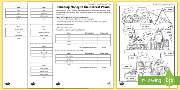 Rounding Money to the Nearest Pound