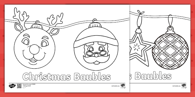 Christmas Baubles Art | twinkl.co.uk
