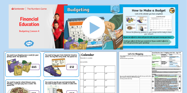 Financial Education Lesson 4: Budgeting Lesson Pack – Ages 9-11