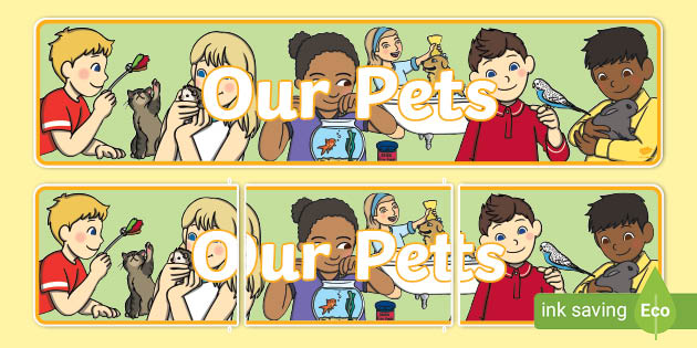 Our Pets Display Banner (teacher made)