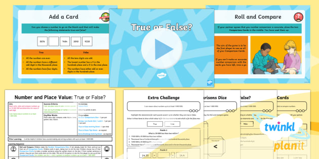 PlanIt Maths Y5 Number and Place Value Lesson Pack Number Reasoning