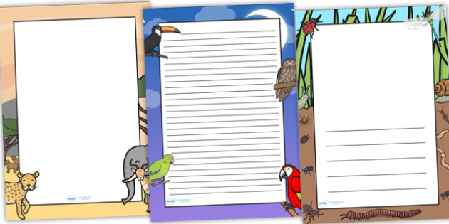 Animal Classes Page Borders - animals, classes, page borders