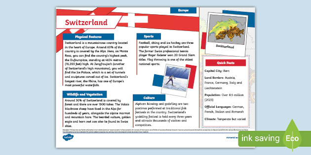 Europe Fact Files | twinkl.com.au