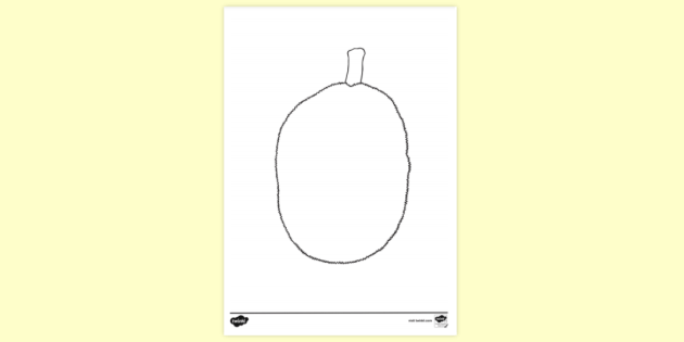 FREE! - Jackfruit Colouring Page | Colouring Sheets