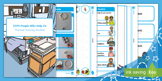 People Who Help Us Themed Activity Booklet (Ages 3 - 5)