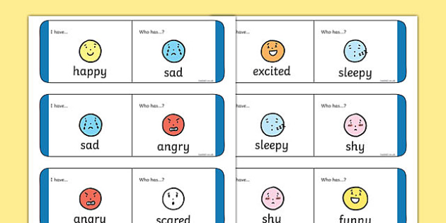 Feelings and Emotions Loop Cards