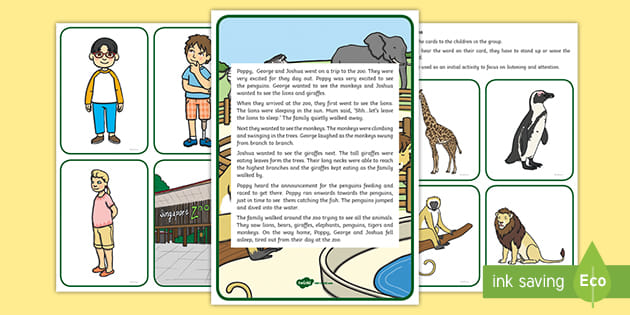 Animal Themed Listening Story Activity