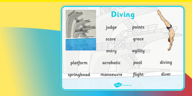 Diving Word Mat