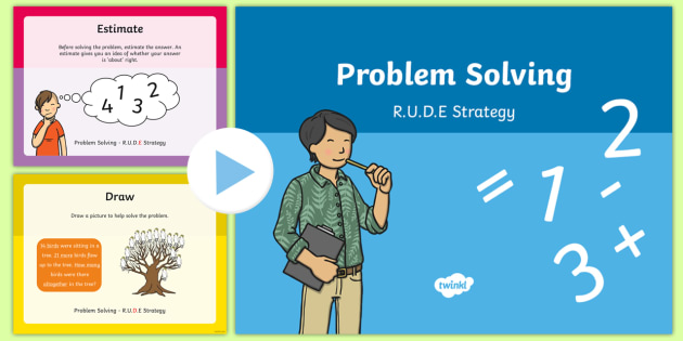 Problem Solving R.U.D.E Strategy PowerPoint