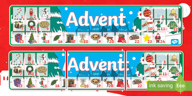 Advent Display Banner | Teacher-made Resources | Twinkl
