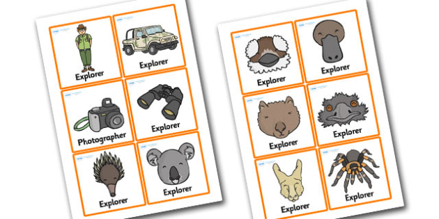 Outback Explorer Role Play Badges (teacher made)