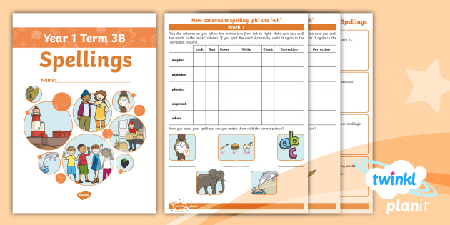 Practice Booklets Year One Primary Resources - Spelling Year One Primary