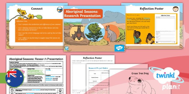 Year 1 HASS Aboriginal Season Lesson 8 Research Presentation