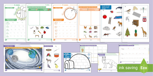 PACK _ A, E, I, O, U commme... (teacher made)