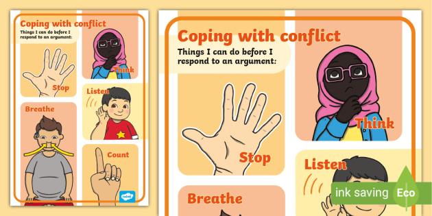 Coping with Conflict Poster (teacher made)