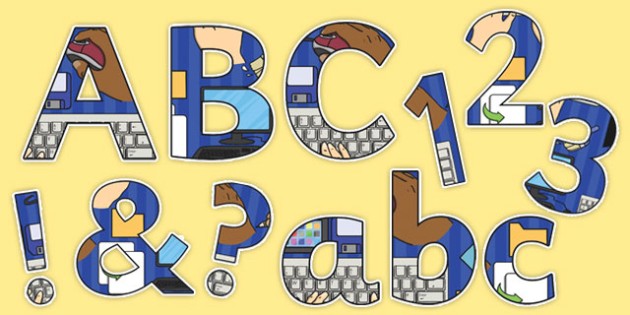 Computing Title Display Lettering - Computing, Display, Letters Computing Title Display Lettering - Computing, Display, Letters