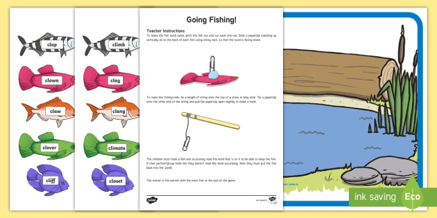 'cl' Blend Fishing Game (teacher made)
