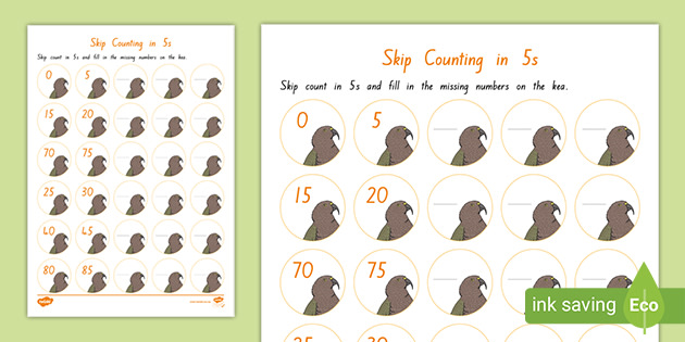 Stage 4 Skip Counting by 5 Worksheet | Twinkl (teacher made)