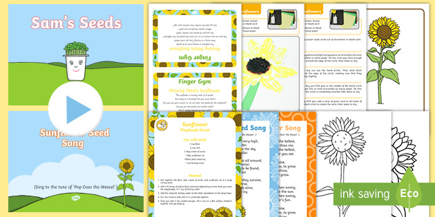 Kindergarten Sunflower School Resource Pack (Teacher-Made)