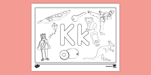 letter k worksheets flashcards coloring pages