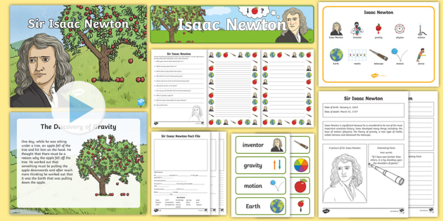 Australian Science Week 2018 Sir Isaac Newton F-2 Activity Pack