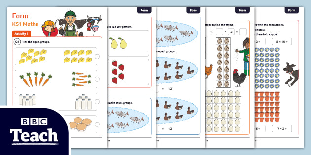 FREE! - 👉 BBC Teach Live Lesson Maths: Farm Age 5-7