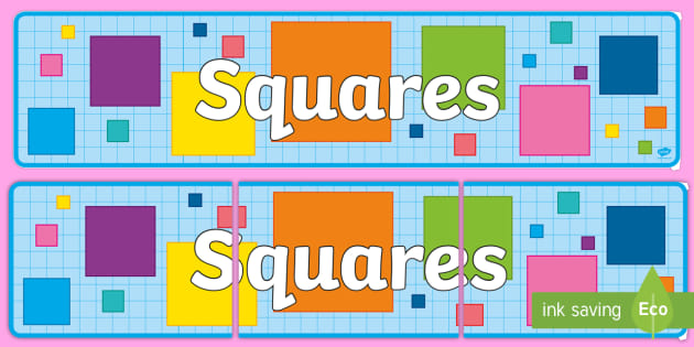 Squares Display Banner (Teacher-Made)