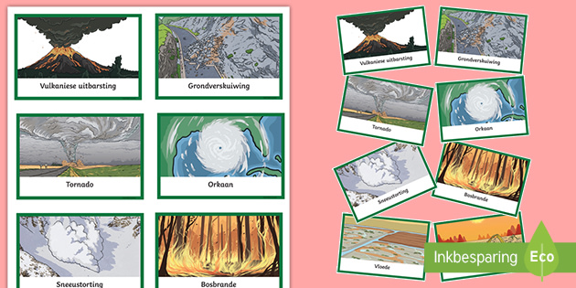 Natuurrampe Kaarte (teacher made)