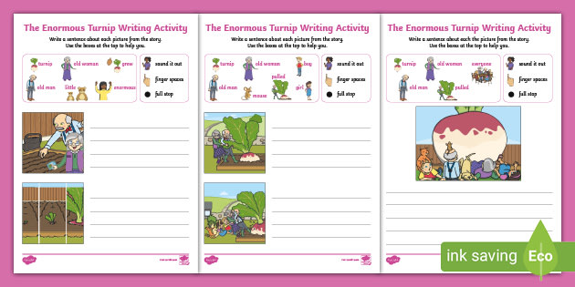 Enormous Turnip Early Writing Activity (teacher made)