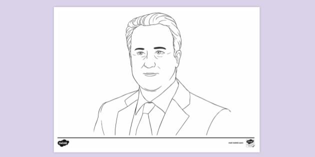 FREE! - David Cameron Colouring Sheet | Colouring Sheets