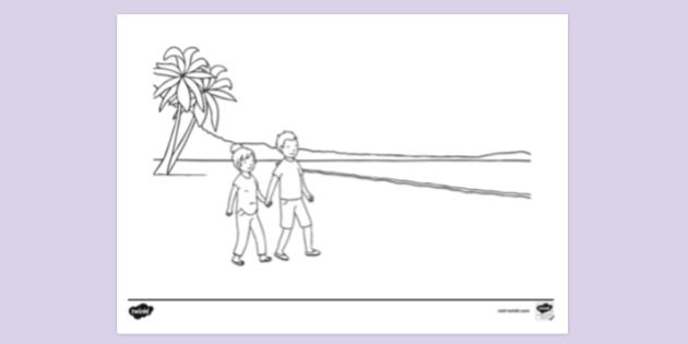 Seaside Colouring Page | Colouring | Colouring Sheets