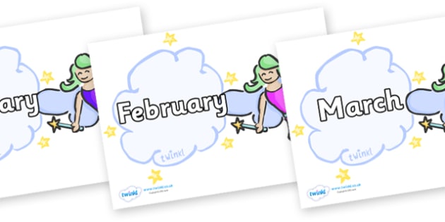 FREE! - Months of the Year on Fairies (teacher made)