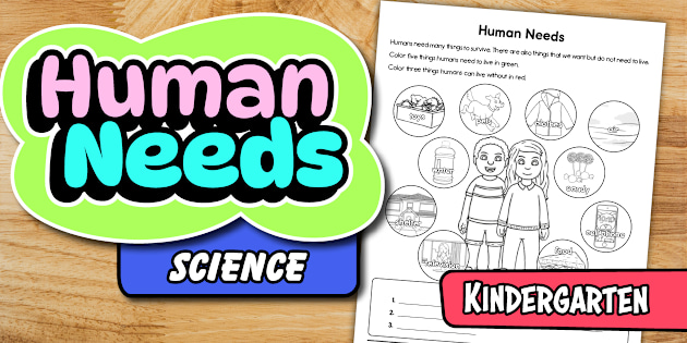 basic needs coloring page