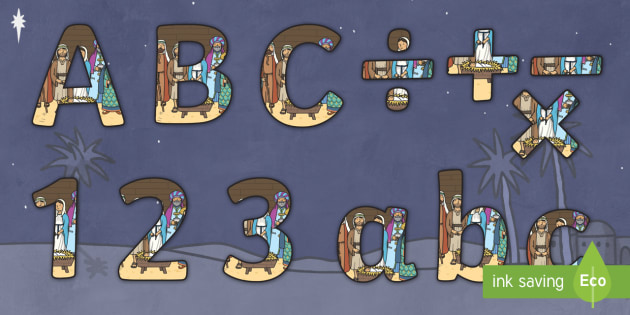 Christmas Nativity Display Lettering - Christmas, Nativity, Jesus, xmas