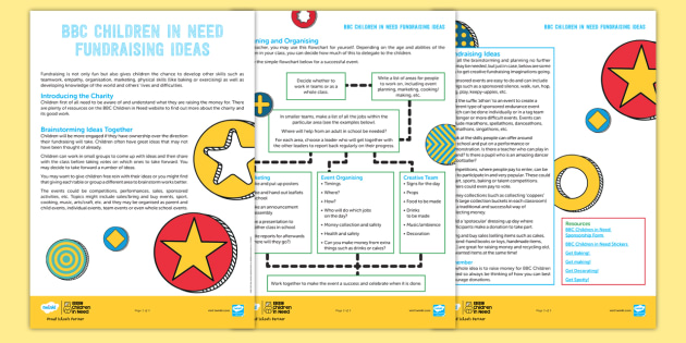 BBC Children in Need 2018, Primary resources, children, charity, help