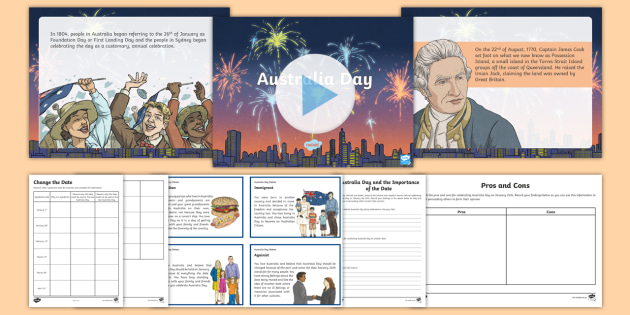 Australia Day Debate Pack - Australia Day, Migration Day, Persuasion