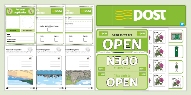 Irish Post Office Aistear Display Pack (Teacher-Made)