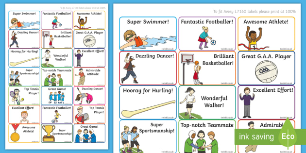 Active Week Stickers (teacher made)