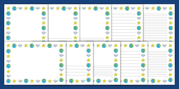 Twinkle Twinkle Little Star Page Borders
